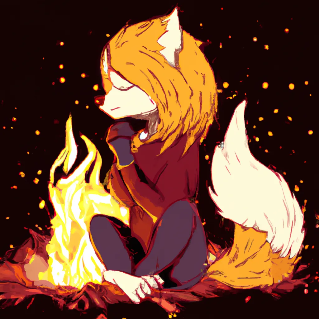 long shot on a cute orange humanoid female anthro f... | OpenArt