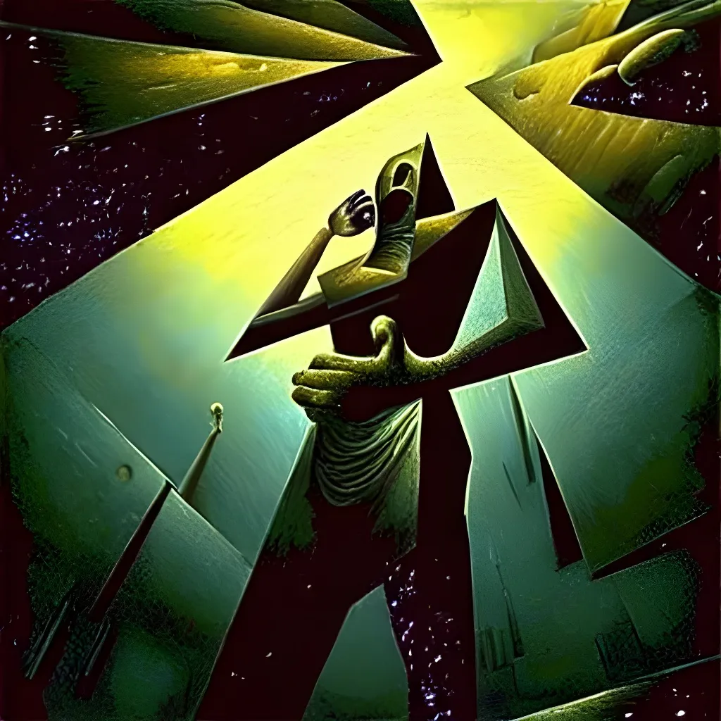 The Mummy! Impressive cubism Oil painting matte pai... | OpenArt