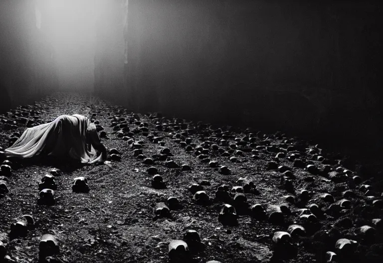 close-angle picture of a ((woman in rags for clothin... | OpenArt