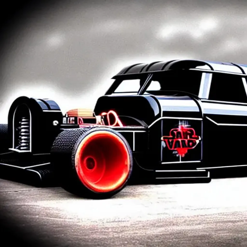 Darth Vader's rat rod