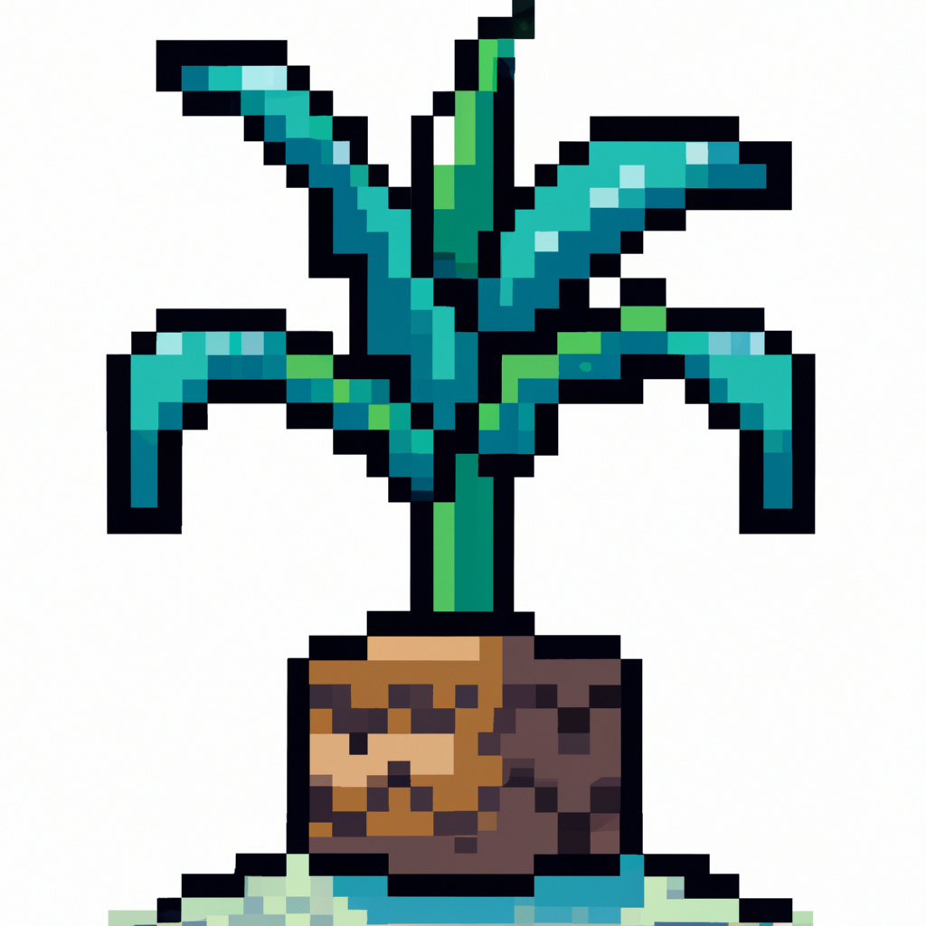pixelart rpg plant icon in minecraft texture style | OpenArt