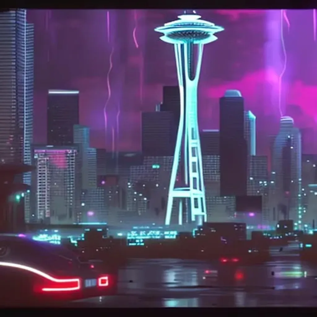 A cyberpunk city in the art style of blade runner 20...
