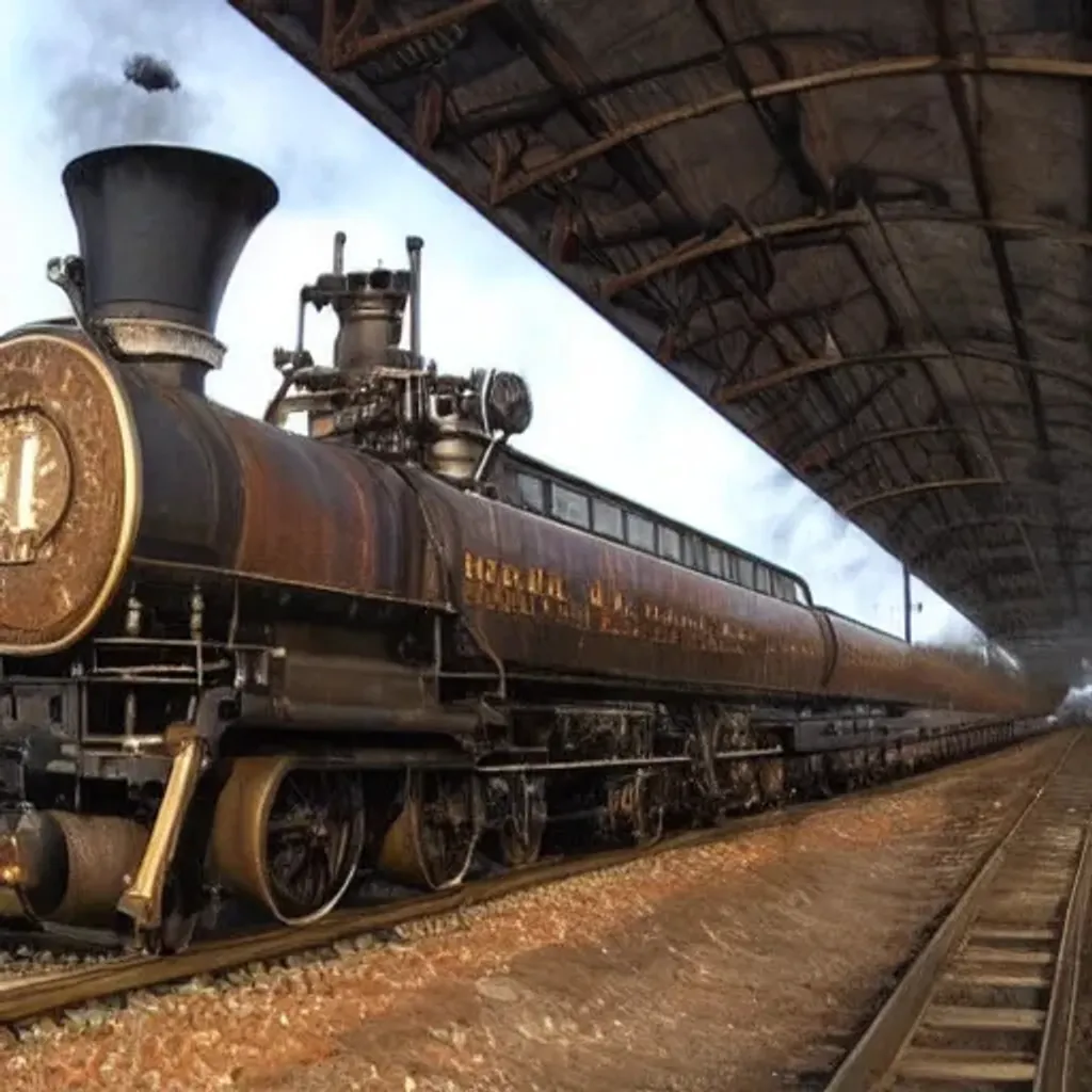 Great Oil. Diesel Train Steampunk for 1890s. | OpenArt