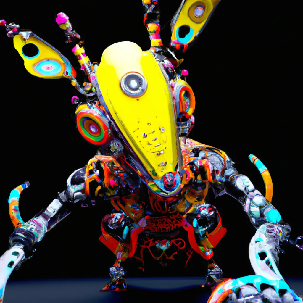 Cybertronic Droid, alebrije, high definition, sharp,... | OpenArt