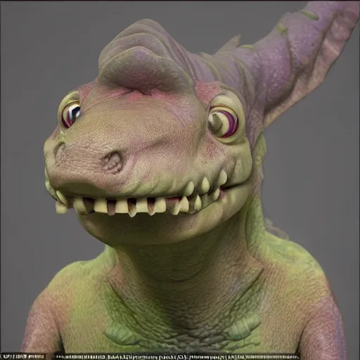 Barney the dinosuar, open mouth, very realistic, big... | OpenArt