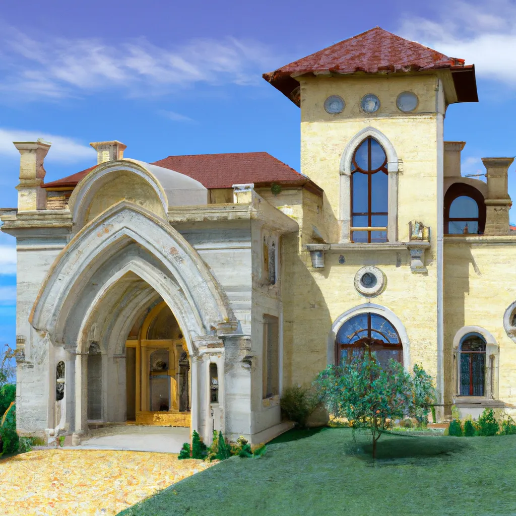 A modern mansion in a medieval style, photorealism | OpenArt