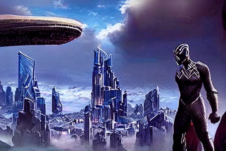 Wakanda, cityscape, architecture, Arcane design, det... | OpenArt