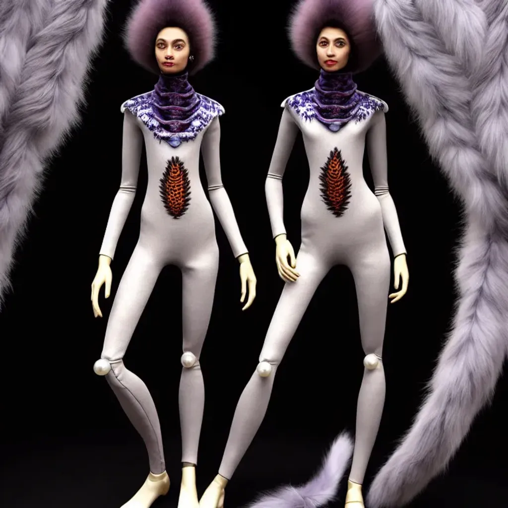 humanoid lady fursona, Felinoid, by Amanda Sage, mar... | OpenArt