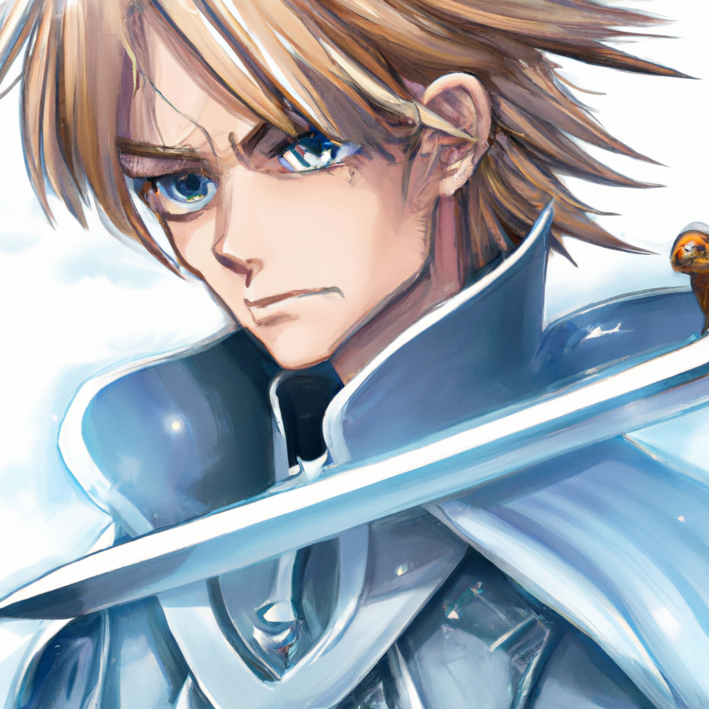 a anime portrait of a man with a sword, finely detai... | OpenArt