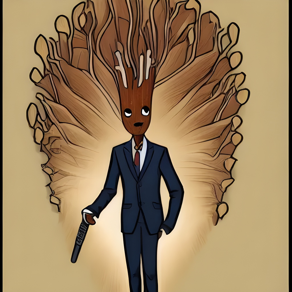 groot in a business suit | OpenArt