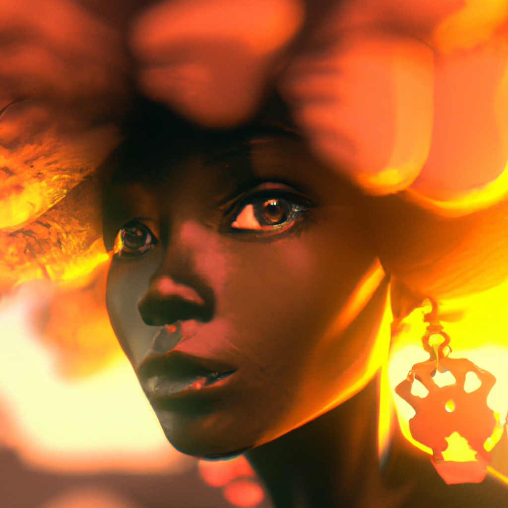 Gyaru black girl. Afro Cinematic. Unreal engine. Del... | OpenArt