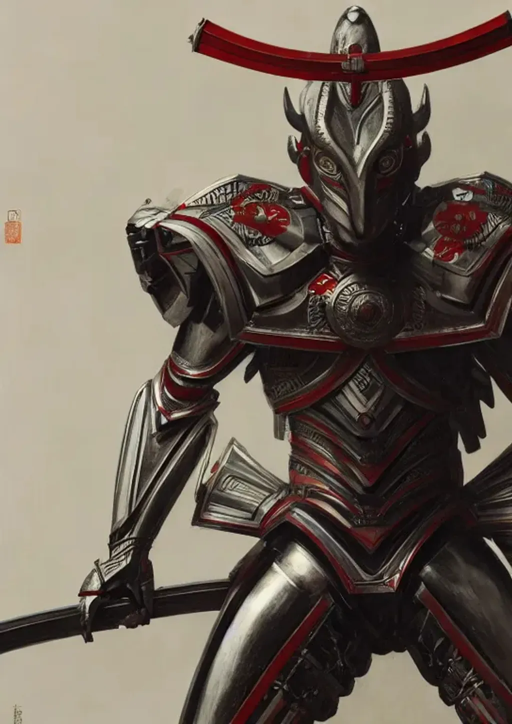 Ultraman IMO in intricate samurai armor, Japanese ba... | OpenArt