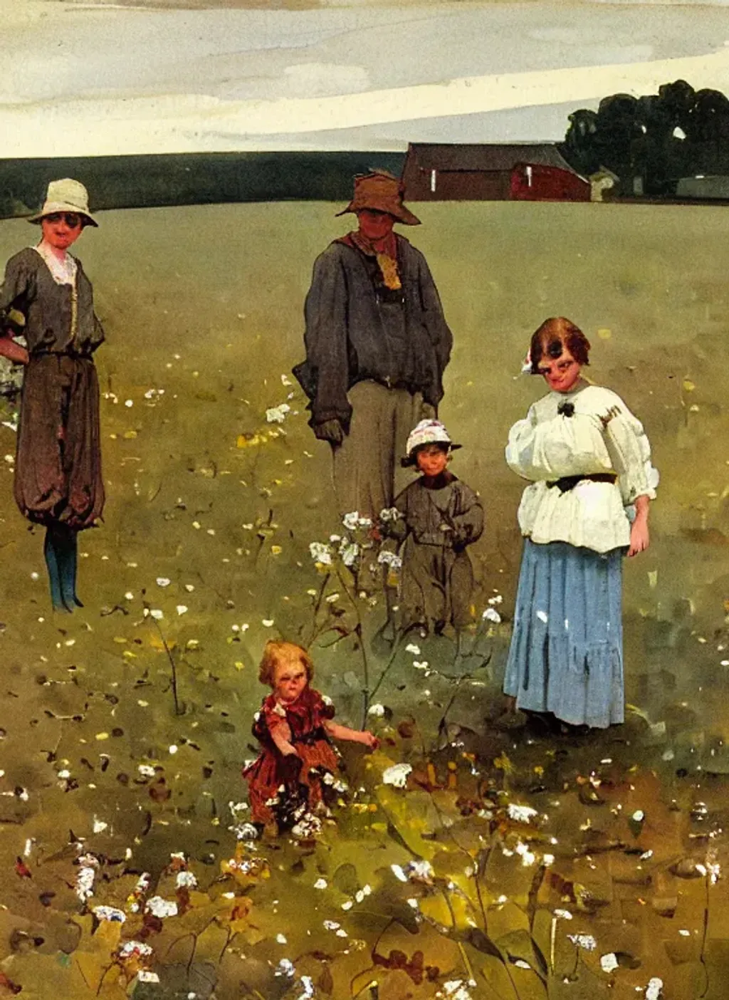 digital image oil painting by Winslow Homer, 1920's... | OpenArt