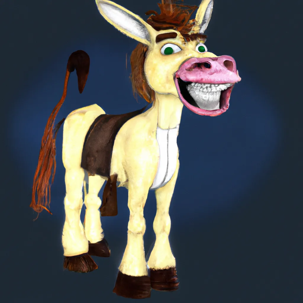 anthro happy donkey animatronic, concept art | OpenArt