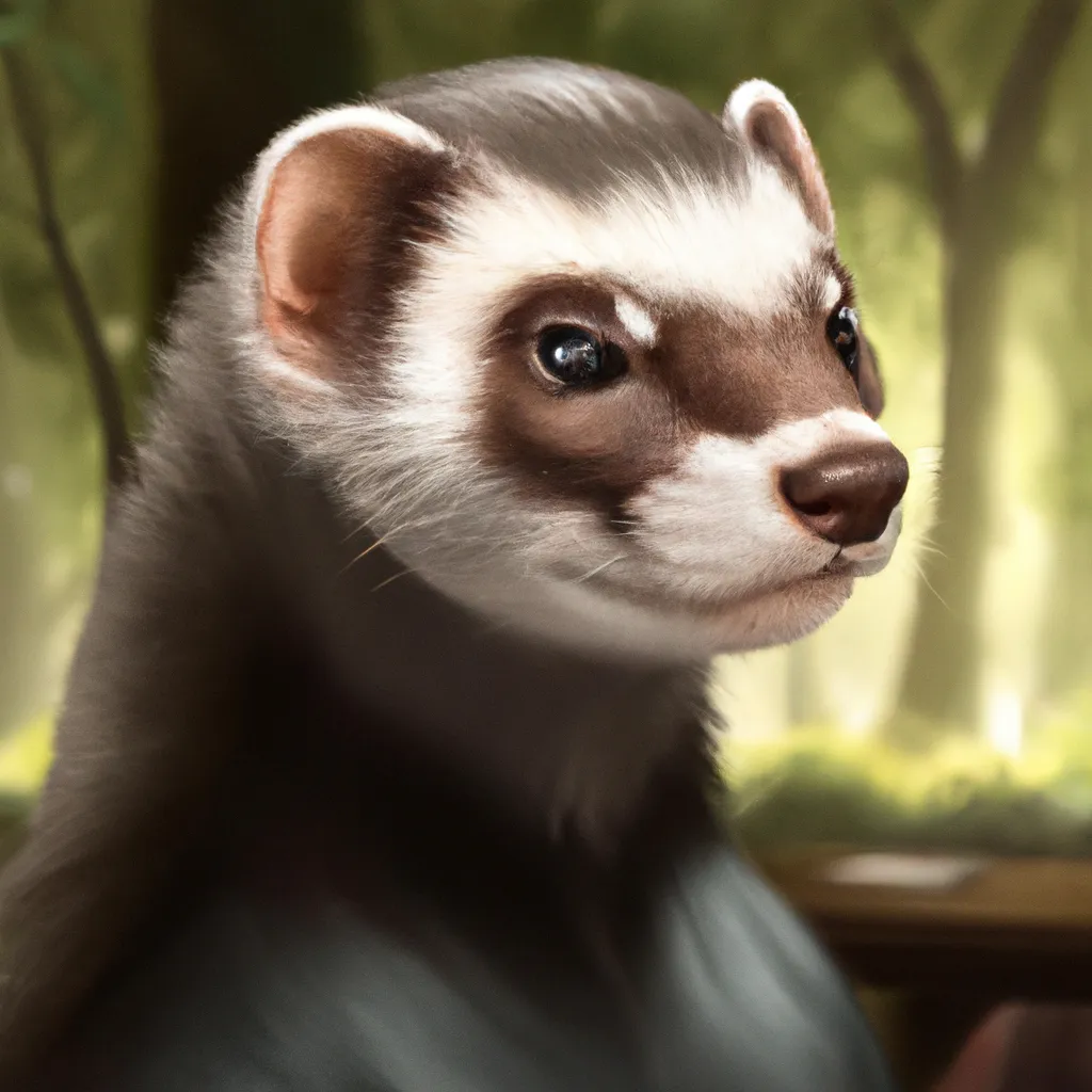 Portrait painting, elderly marten-like humanoid warr... | OpenArt