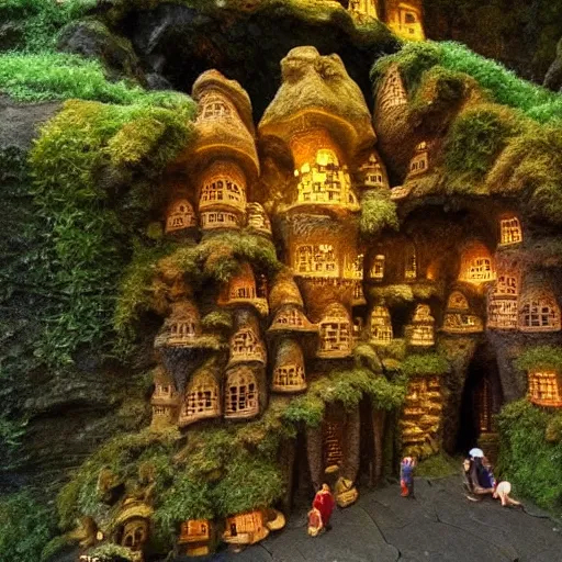 Imagine these massive stone caverns, huge halls that...