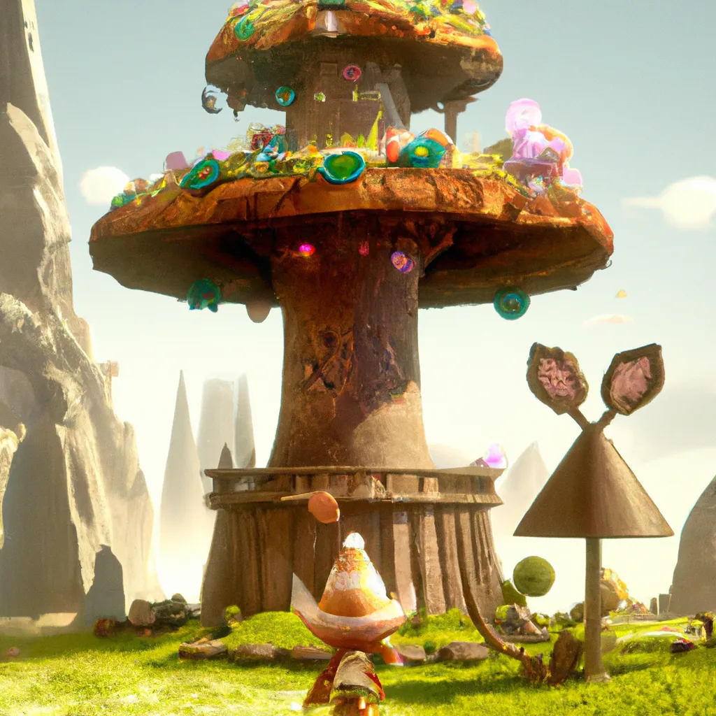 A wizard at a strange biome made of candy spelling c... | OpenArt