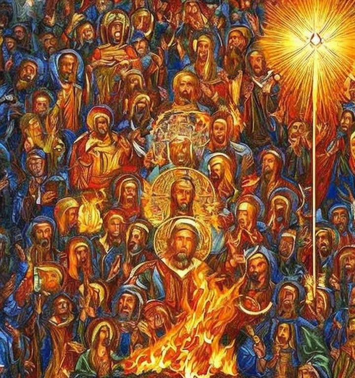 Digital masterpiece of orthodox christian faith burn... | OpenArt