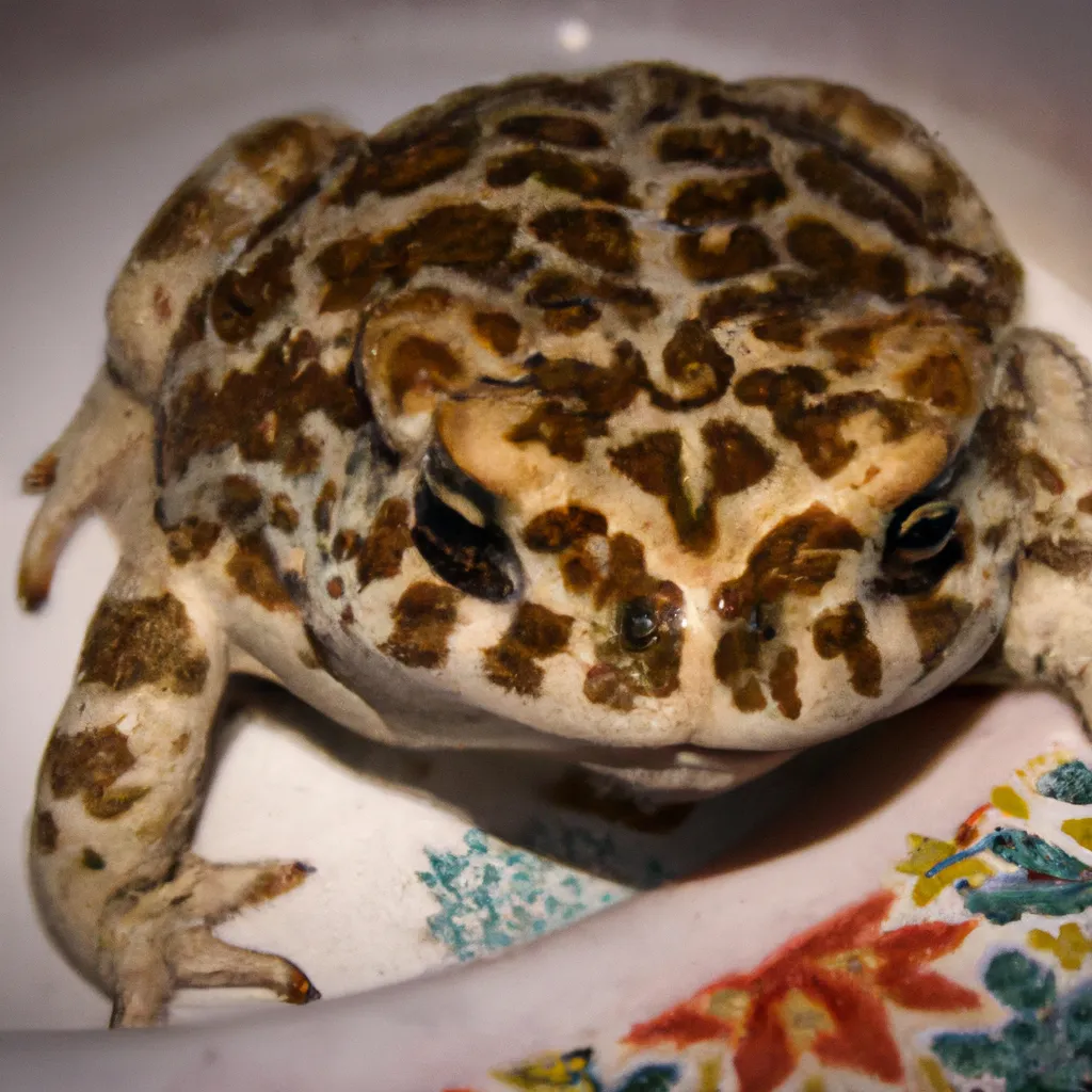 a high resolution photograph of a round frog in a bo... | OpenArt