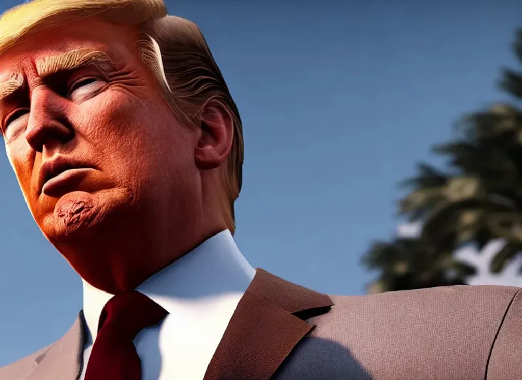 hyperrealistic portrait of donald trump in gta 5 by... | OpenArt