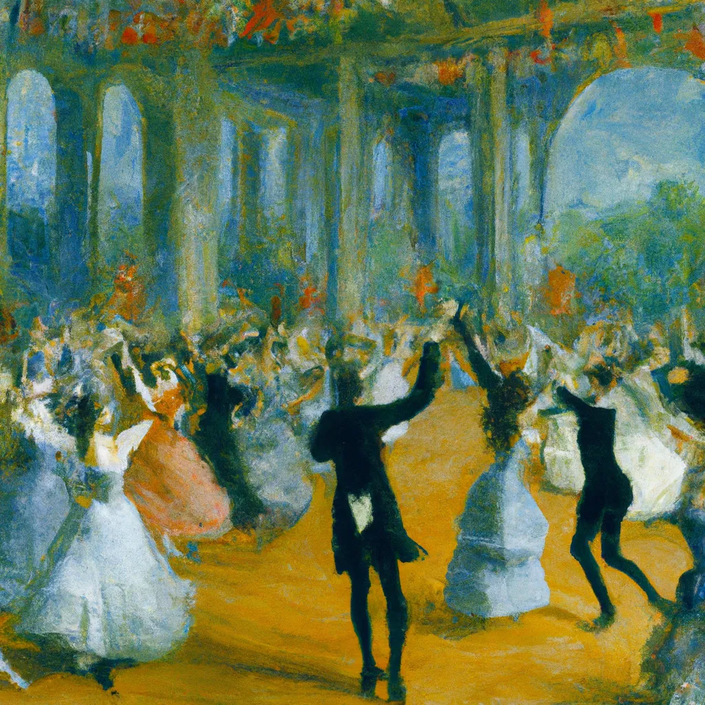Ballroom Dance,London, 1707, by Claude Monet | OpenArt