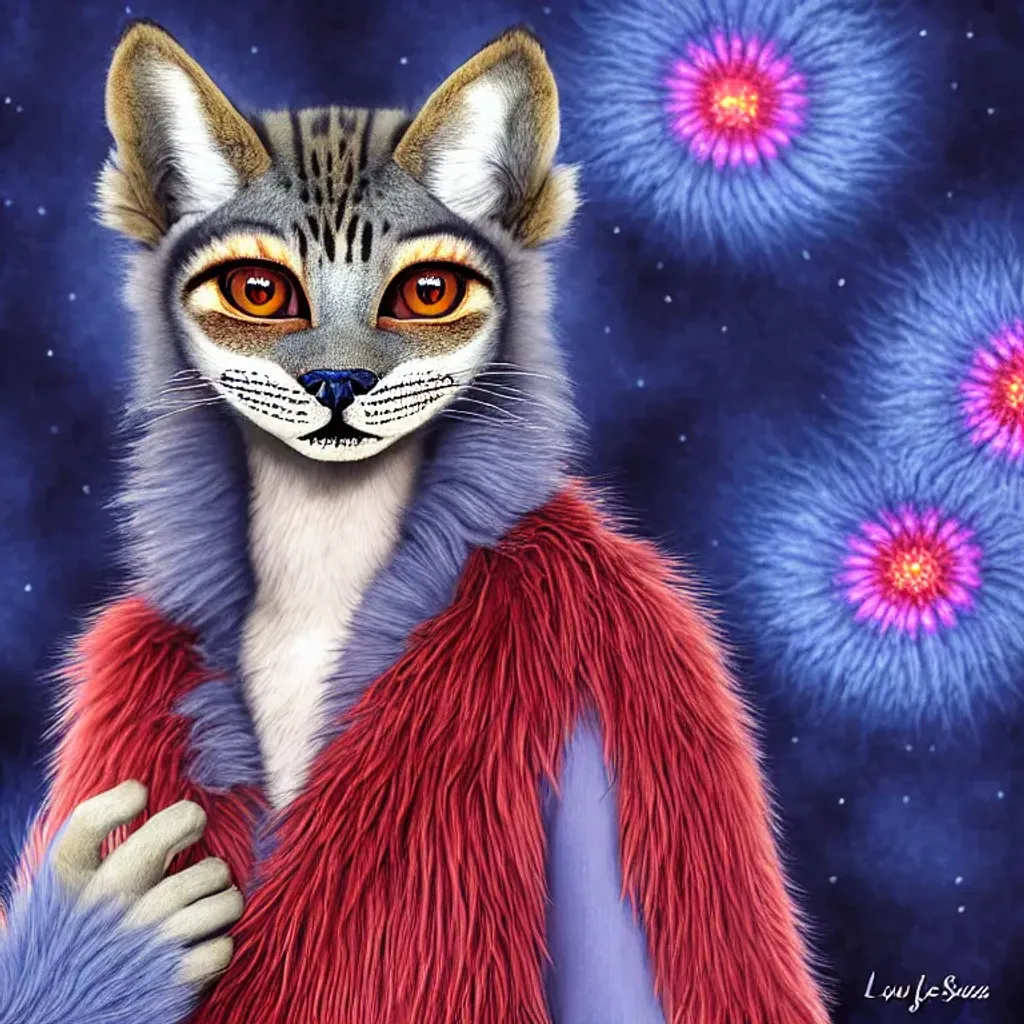 Felinoid lady fursona, attractive, elegant, confiden... | OpenArt