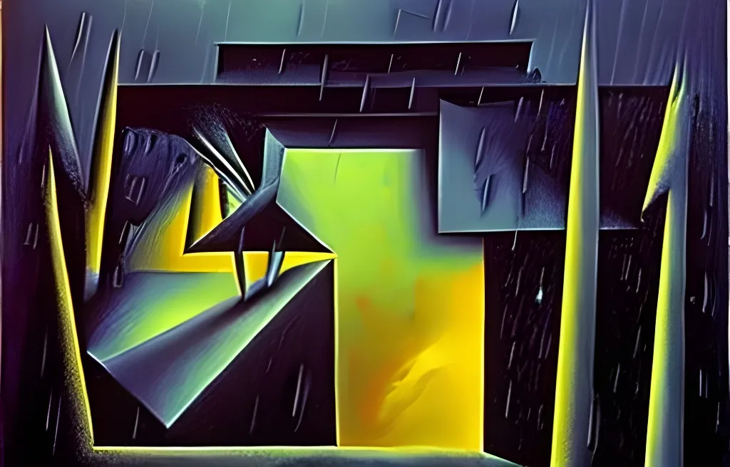 Abstract cubism Oil painting by Dave McKean, Juan Gr... | OpenArt