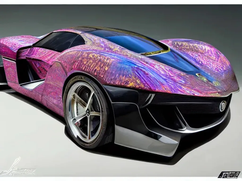 photorealistic futuristic hypercar, reflecting steel... | OpenArt