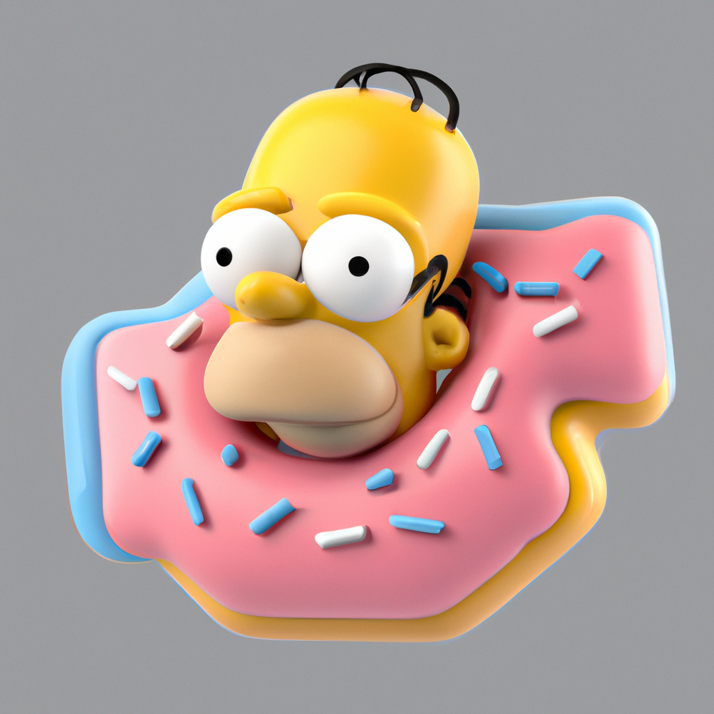3D Render of Homer Simpson by sanrio