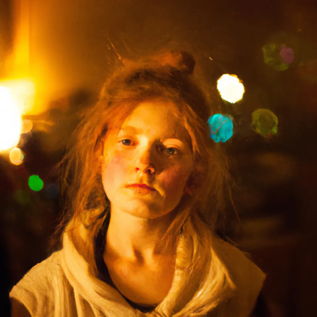 cosy, Adult red haired Girl With Dirty Face and Mess... | OpenArt