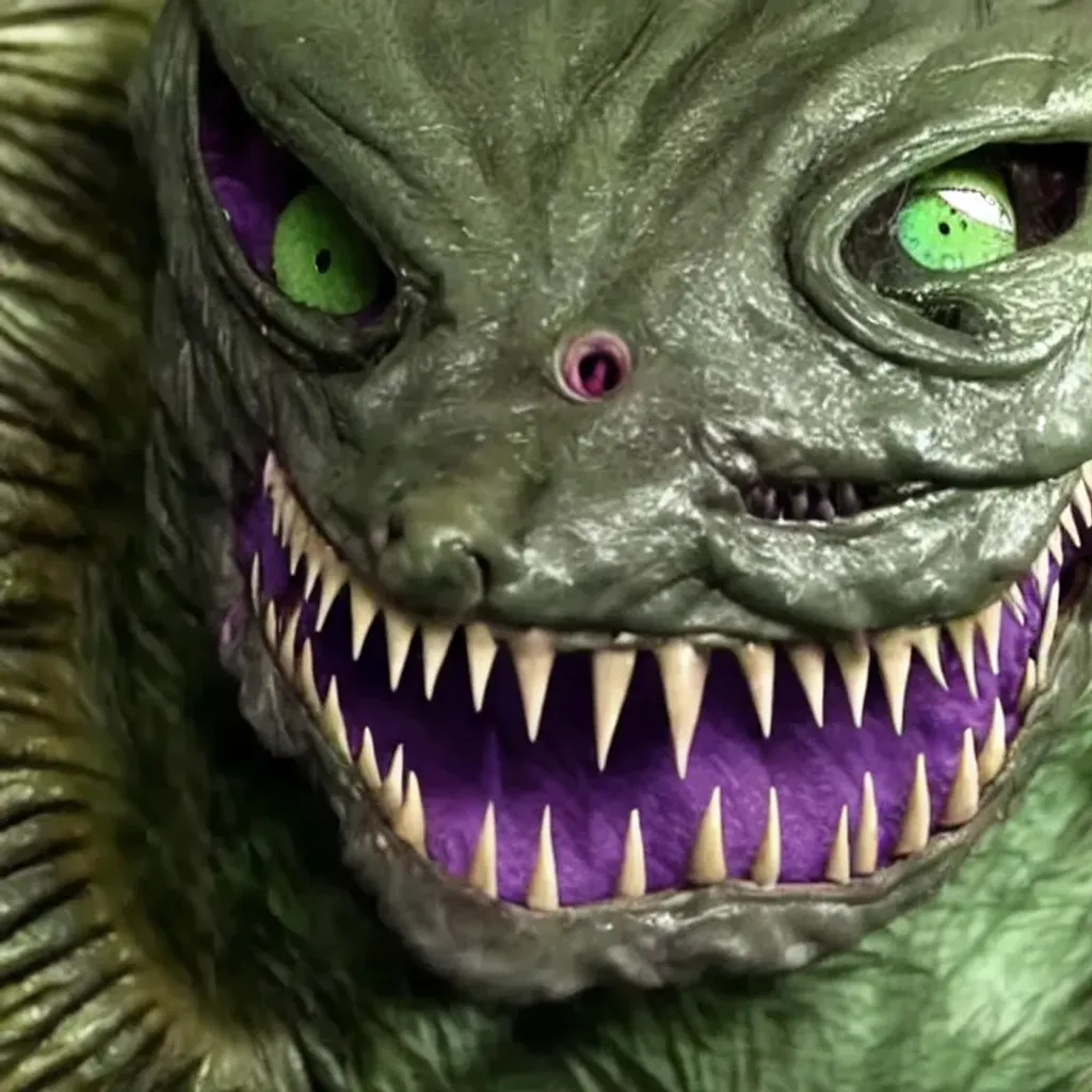 The creature jumped over Katch. The monster was very... | OpenArt