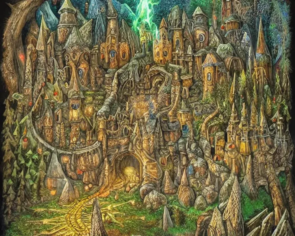 zdzislaw belinski art, warhammer chaos terrain | OpenArt