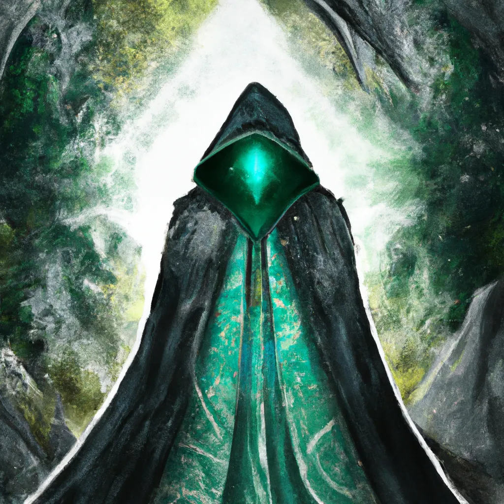 Earth wizard covered in glowing green plants and pollen | OpenArt