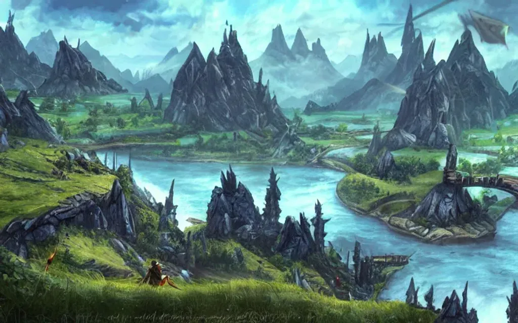 landscape, video games, elder scrolls, morrowind, bl... | OpenArt