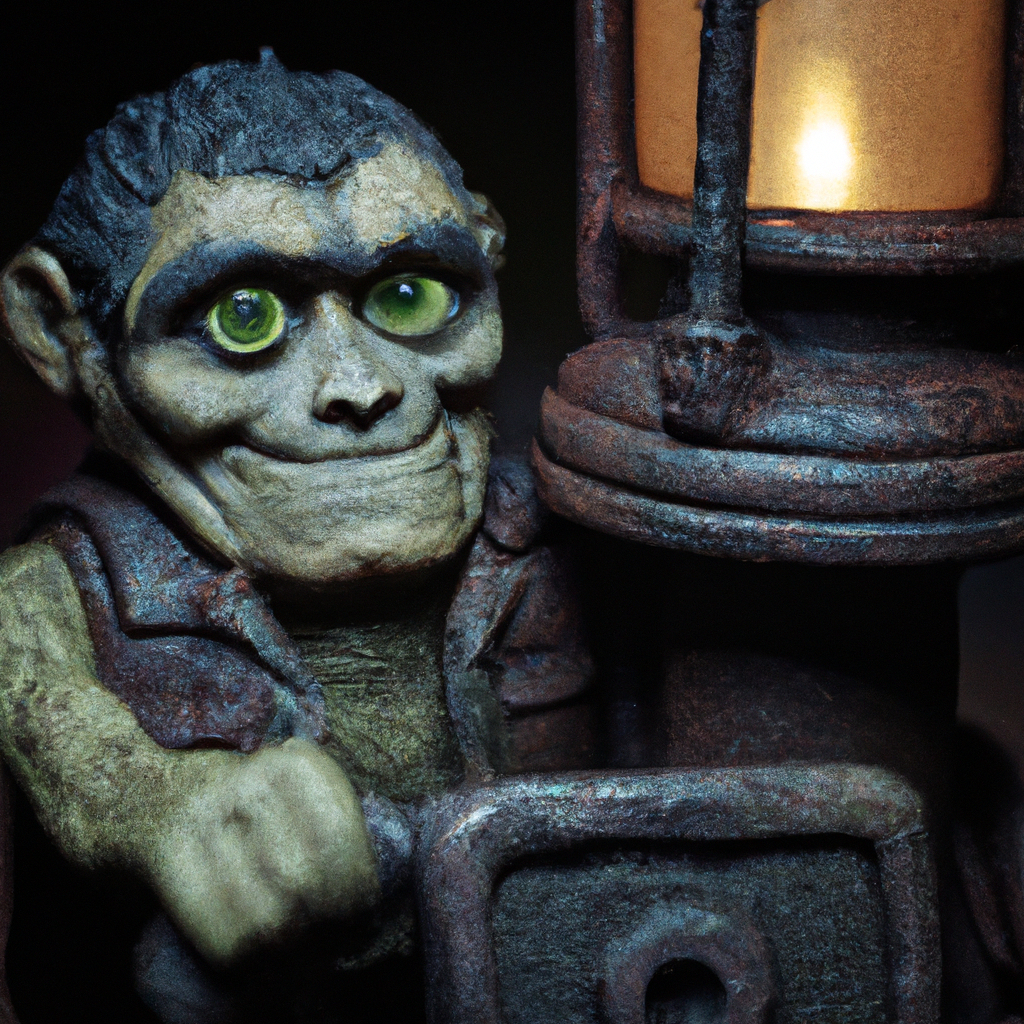 Hyperrealistic Miniature carved frankenstein minion...