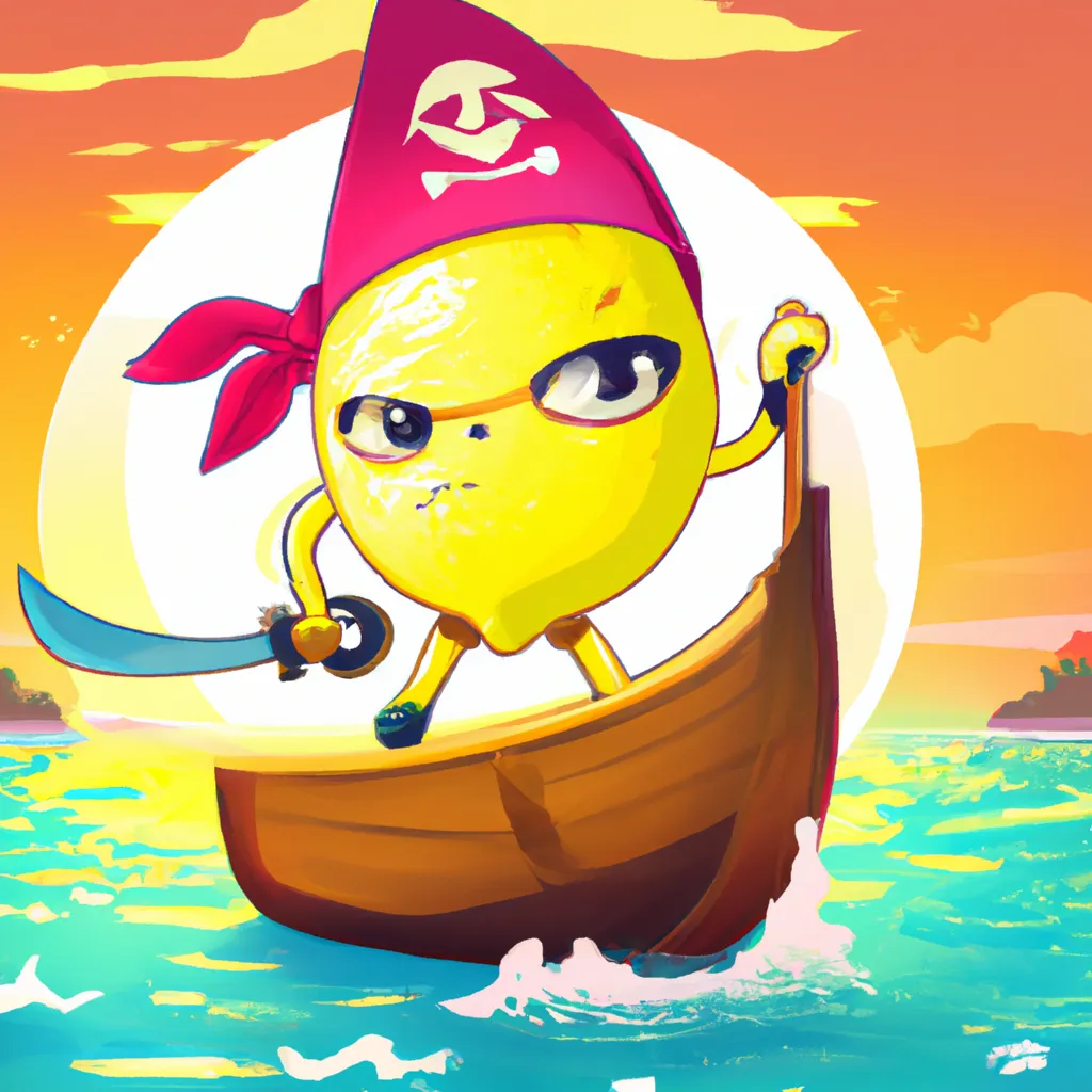 the cute lemon Familly character in the boat on the... | OpenArt