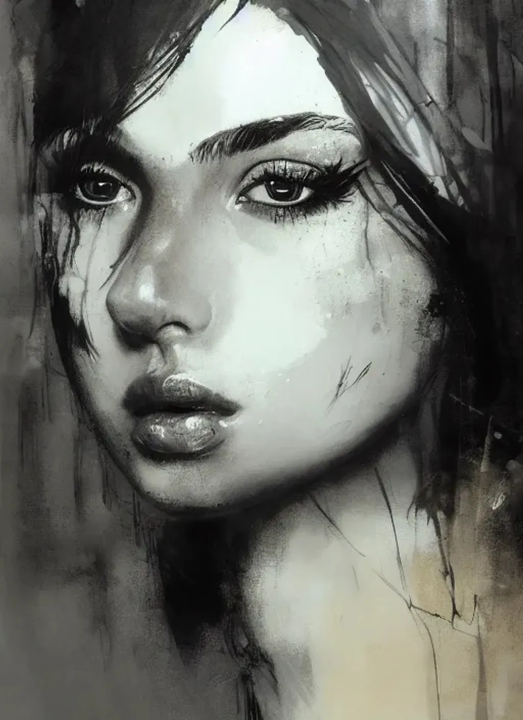 portrait of a girl, dreamy and ethereal, expressive... | OpenArt