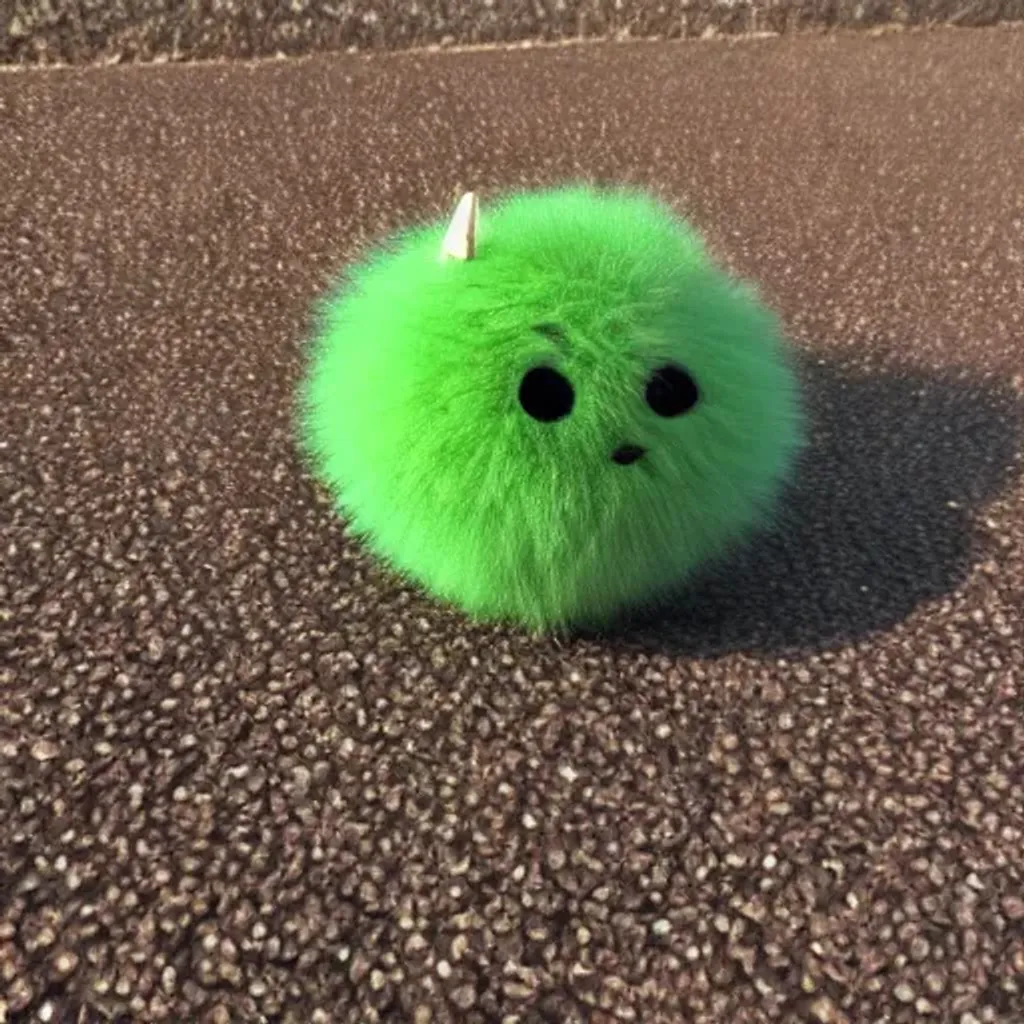 Cute Little Green Ball of Fuzz. Pixar. Smile.