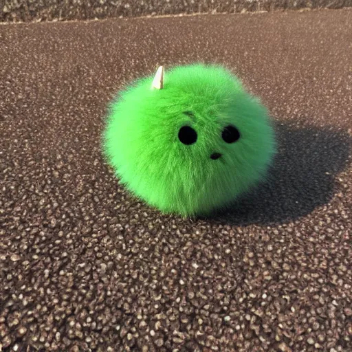 Cute Little Green Ball of Fuzz. Pixar. Smile.