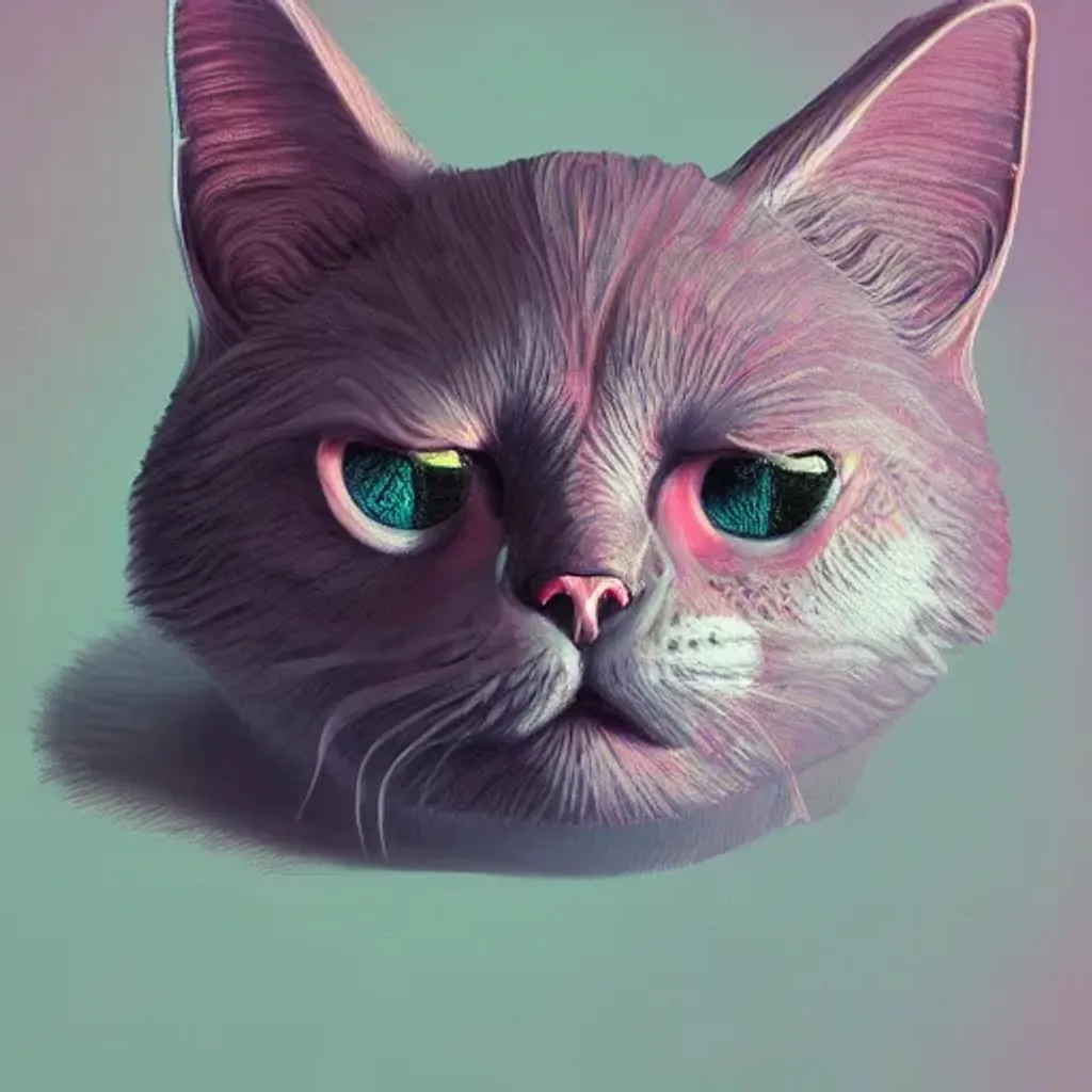 sad antromorph cat robot:: by Martine Johanna and Si...