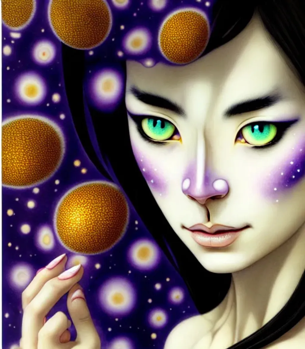 (( woman-cat shapeshifter)) indigo cream mustard pin... | OpenArt