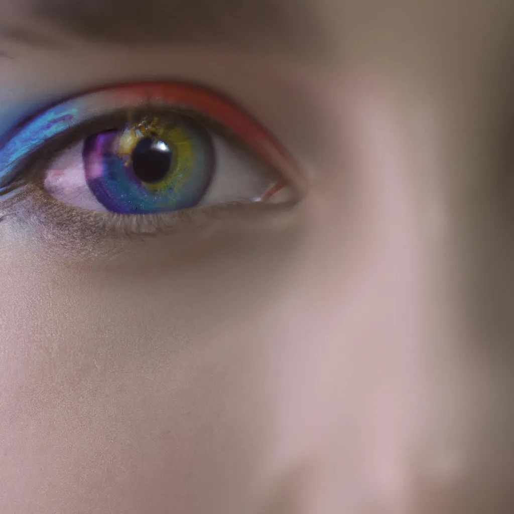 Detailed portrait of a woman's face with dazzling ey... | OpenArt