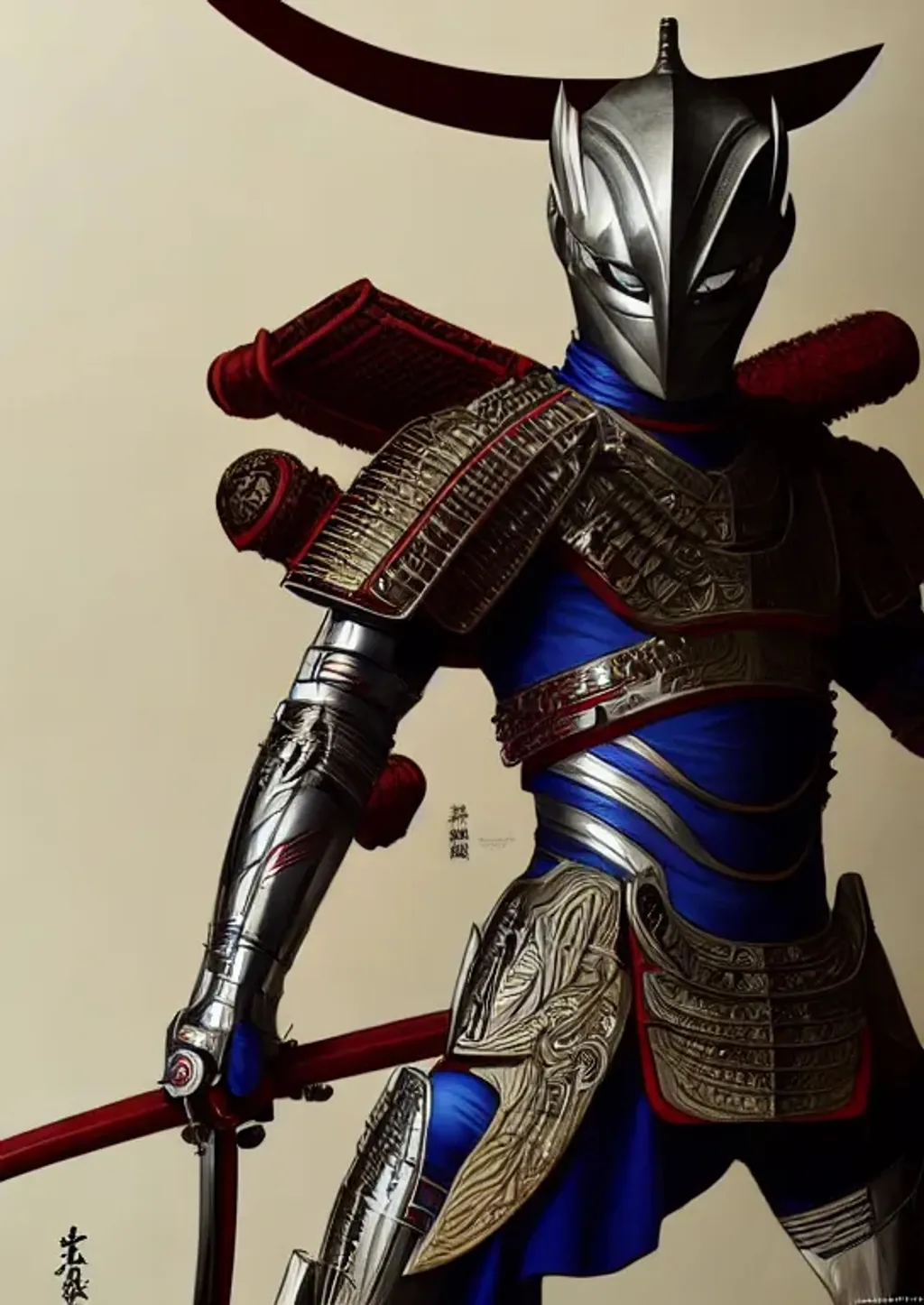Ultraman IMO in intricate samurai armor, Japanese ba... | OpenArt