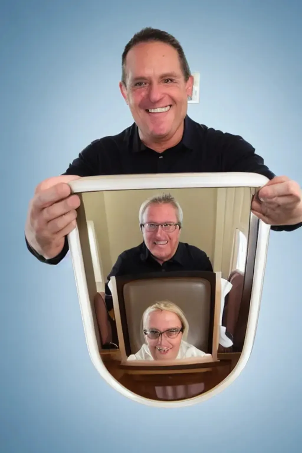 Droste effect portrait. | OpenArt