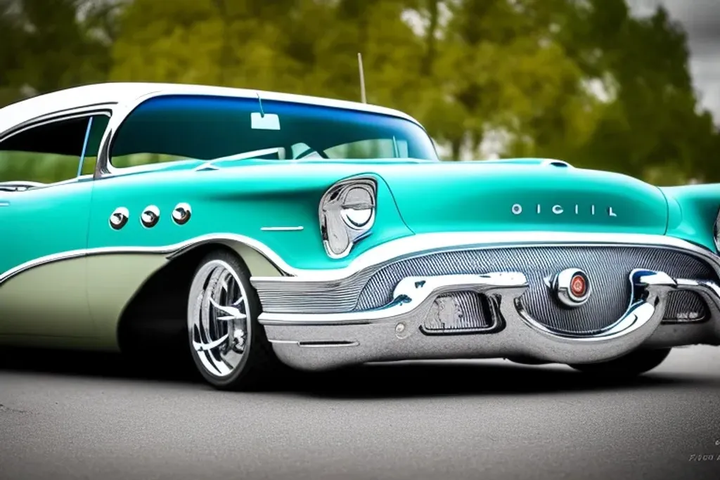 A picture of the 1956 Buick Special Dragon style, 4k... | OpenArt