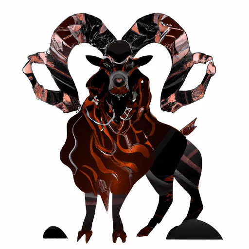 Large creature, Anthropomorphic baphomet goatlike de... | OpenArt