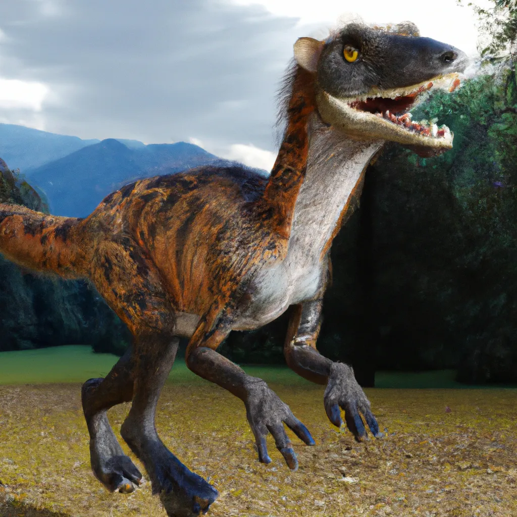 ancient has dinosaur head chimera of wolf with a ja... | OpenArt