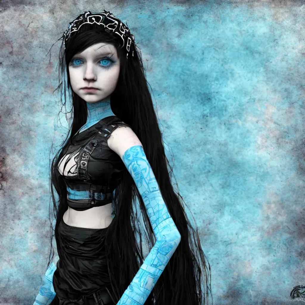 anime visual, goth princess pale white skin with sha... | OpenArt