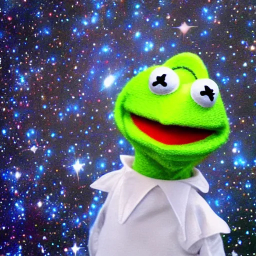 Cosmic, outer space, stars, beautiful, Kermit in space | OpenArt