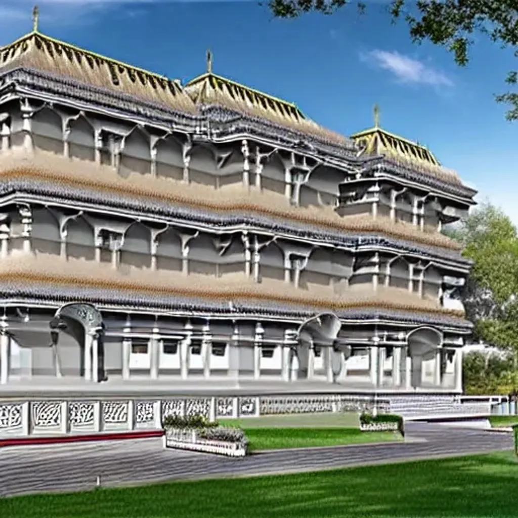 Design a government house that evokes the grandeur a... | OpenArt